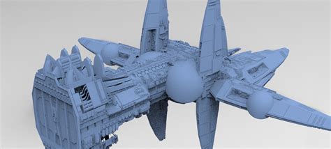 obj file wraith interceptor architecture 14・3d printable model to