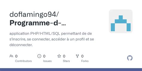 github doflamingo94 programme d authentification php application php