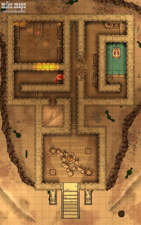 Temple Of The Seven Suns Entrance 20x32 Maindungeon 25x30