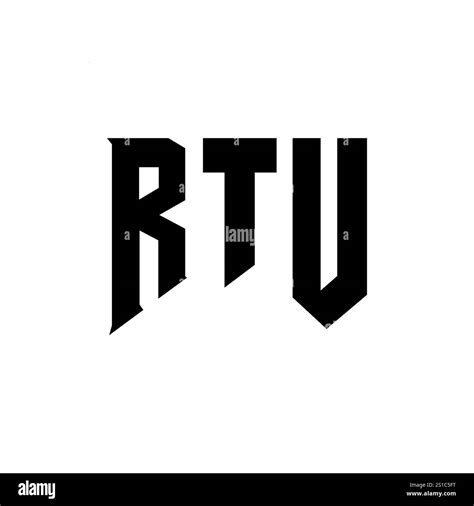 Rtu Letter Logo Design For Technology Company Rtu Logo Design Black And White Color Combination Rtu Letter Logo Design For Technology Company Rtu Logo Design Black And White Color Combination