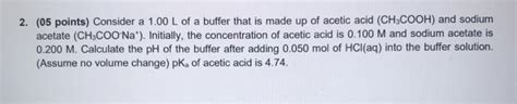 Solved consider a 1.00L of a buffer that is made up of | Chegg.com