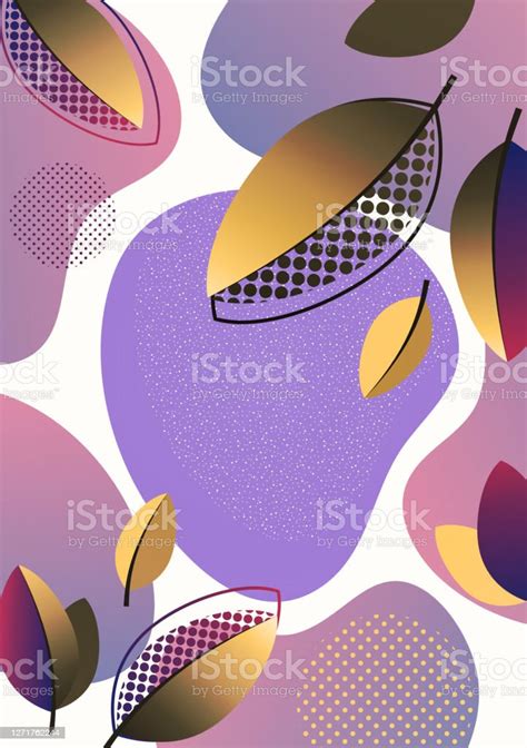 밝은 추상적 배경 유체 그라데이션 모양 창조적 인 잎 배너 프리젠 테이션 전단지 포스터 배경 화면 템플릿 벡터 가리기에 대한 스톡 벡터 아트 및 기타 이미지 Istock