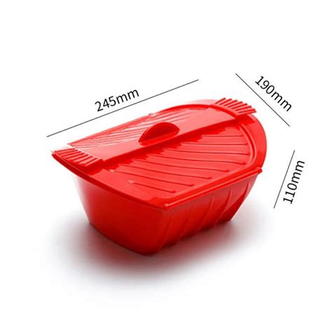 Food Silicone Steamer Microwave Steamer Box With Lid Steamed Fish