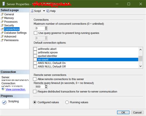 Sql Server Set NOCOUNT OFF At Database Level Stack Overflow