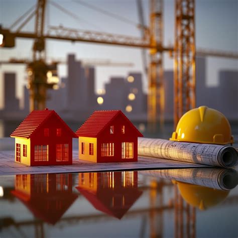 Artistic Representation Of A Construction Project Premium Ai Generated Image