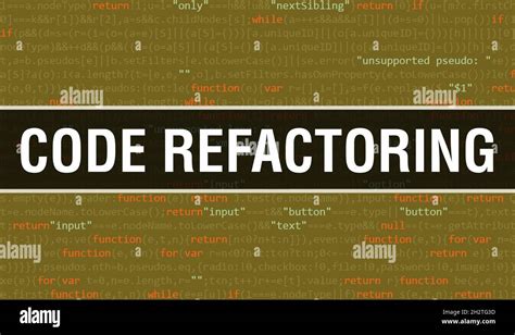 Code Refactoring Image Hi Res Stock Photography And Images Alamy