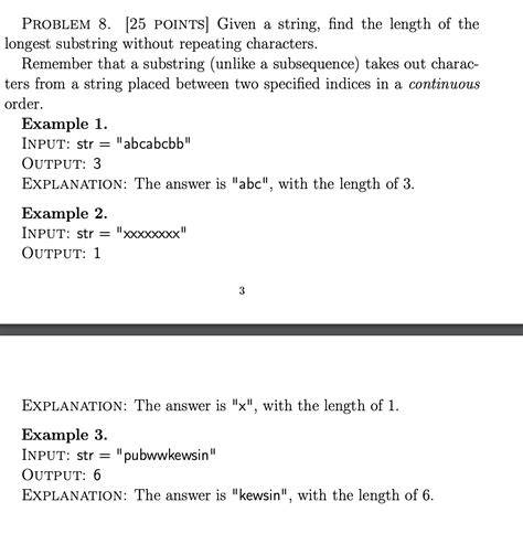 Solved PROBLEM POINTS Given A String Find The Chegg