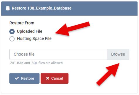 How To Restore SQL Server Databases In The Hosting Control Panel