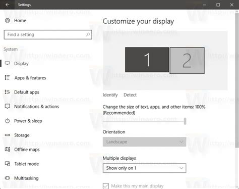 Configure Multiple Displays In Windows
