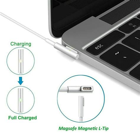L Shaped W Adapter Apple MacBook Pro Wall Charger Computers Tech Parts Accessories