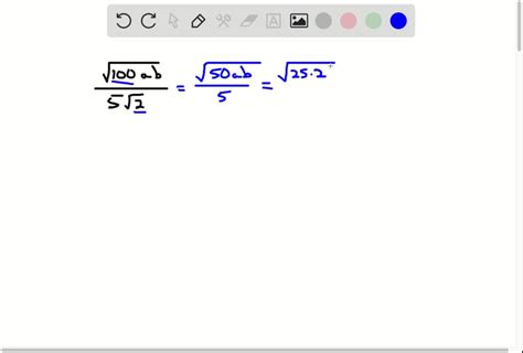 Simplify All Variables In Square Root Problems R