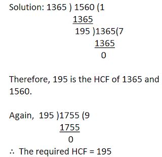 HCF Highest Common Factor Concepts And Examples Csslord