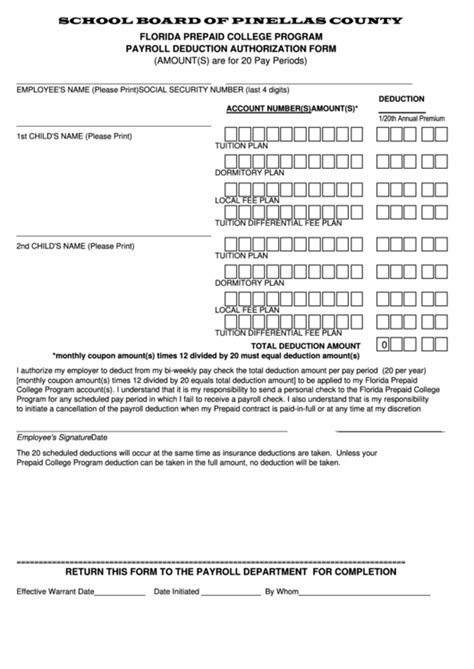 Top Florida Prepaid Forms And Templates Free To Download In Pdf Format