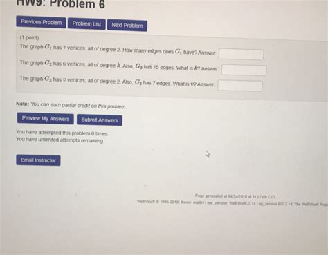 solved hw9 problem 6 previous problem problem list next