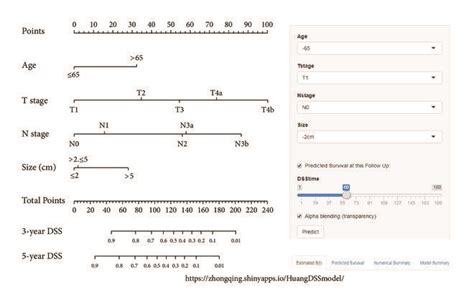 A The Huang Dss Model A Web Based Dss Nomogram For Predicting 3 Download Scientific