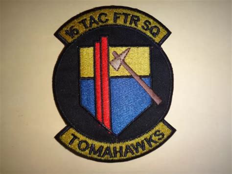 Usaf 16th Tactical Fighter Squadron F 16 Tomahawks Patch Inactive £9 43 Picclick Uk