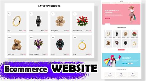 Free Website Ecommerce HTML CSS JS Simple YouTube