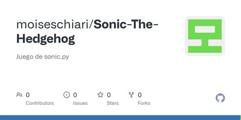 Github Moiseschiarisonic The Hedgehog Juego De Sonicpy
