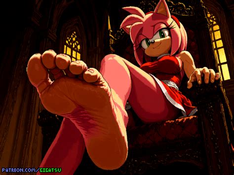 Rule 34 Ai Generated Amy Rose Barefoot Feet Female Female Domination
