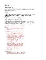 Lab Assignment 1 2 Doc Linux OS I Lab Assignment 1 2 1 Give The Following Command To Cause