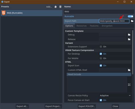 how to make godot 4 x web export work on a hosted web server apache