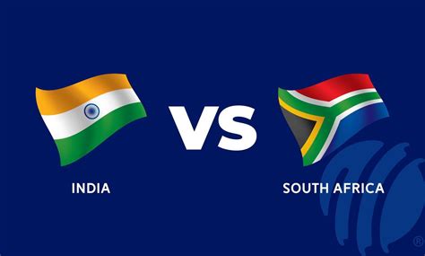 India Vs South Africa Cricket Match Template 49302357 Vector Art At