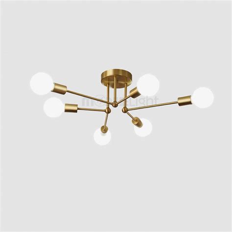 Molecular Brass Ceiling Light Mooielight
