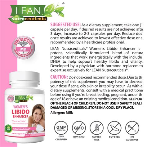 Womens Libido Enhancer Lean Nutraceuticals