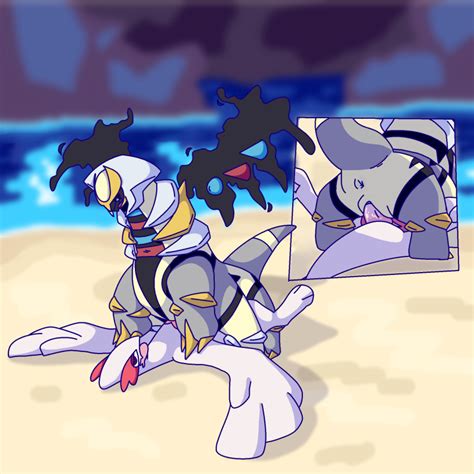 Rule 34 Altered Forme Giratina Andromorph Beach Bodily Fluids Cuntboy