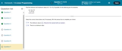 solved find the minimum and maximum values of z 3x 8y if