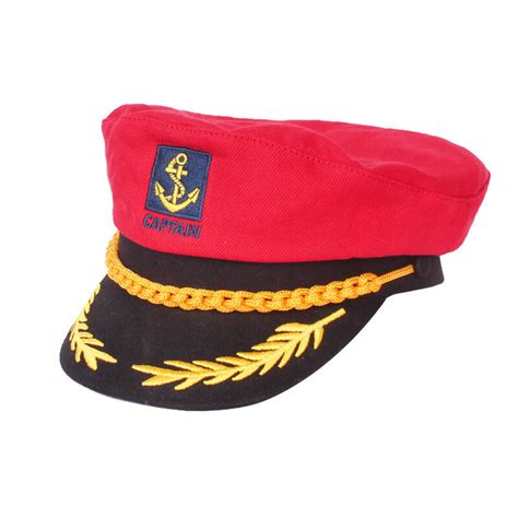 Captains Hat With Badge Features A Vinyl Visor Navy Marine Hat Sailor