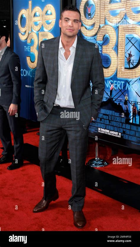 Actor Mark Salling Arrives At The Premiere Of Glee The 3d Concert