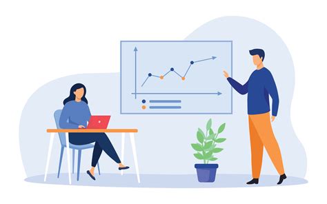 Analytics And Management Concept Business Coach Showing Growth Graph