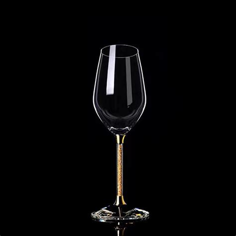 Fancy Wine Glass Gold Foil Elegance Glasscias