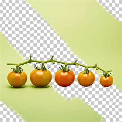 Premium Psd Tiny Green Fruits Called Tomatoes Truss Tomato Yellow Set