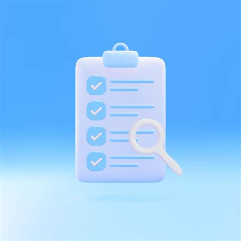 3d Successfully Complete Business Assignments Icon Magnifying Glass