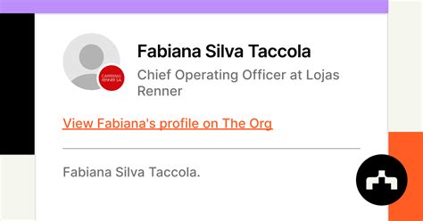 Fabiana Silva Taccola Chief Operating Officer At Lojas Renner The Org