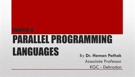 Chapter 4 Parallel Programming Languages Pdf