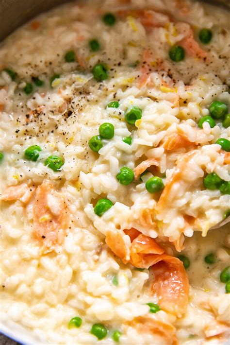 Salmon Risotto With Green Peas Vikalinka