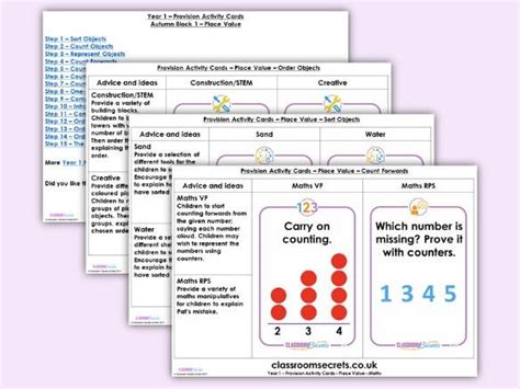 Year 1 Maths Continuous Provision Activities For Place Value Autumn Block 1 Teaching Resources