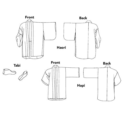 129 Japanese Hapi And Haori Pdf Haori Haori Pattern Easy Sewing