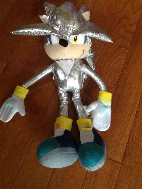 Rare Sonic The Hedgehog Plush Silver 15 1789693162