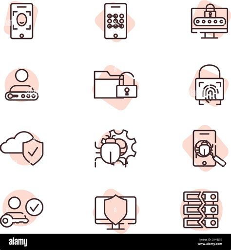 Cyber Security Illustration Vector On White Background Stock Vector