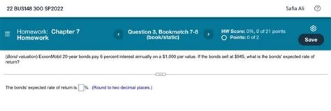 Solved Homework Chapter 7 Homework Question 2 Bookmatch
