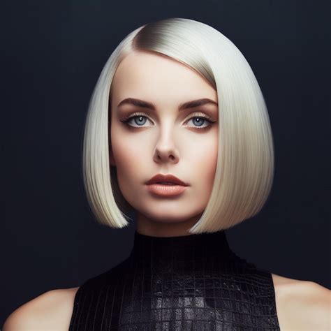 Photo Of Sleek Bob Premium Ai Generated Image