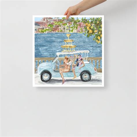 Amalfi Coasting Art Print Caroline Ellis Art
