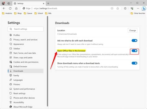How to Change Edge’s Office File Download Settings - Geek Rewind