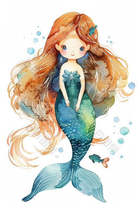 美人鱼画高清图片下载 包图网