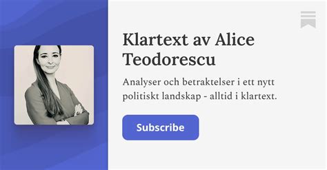 Klartext Av Alice Teodorescu Substack
