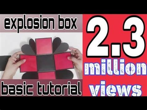 Explosion Box Basic Tutorial For Beginners Paper Handmade Craft DIY YouTube Explosion Box